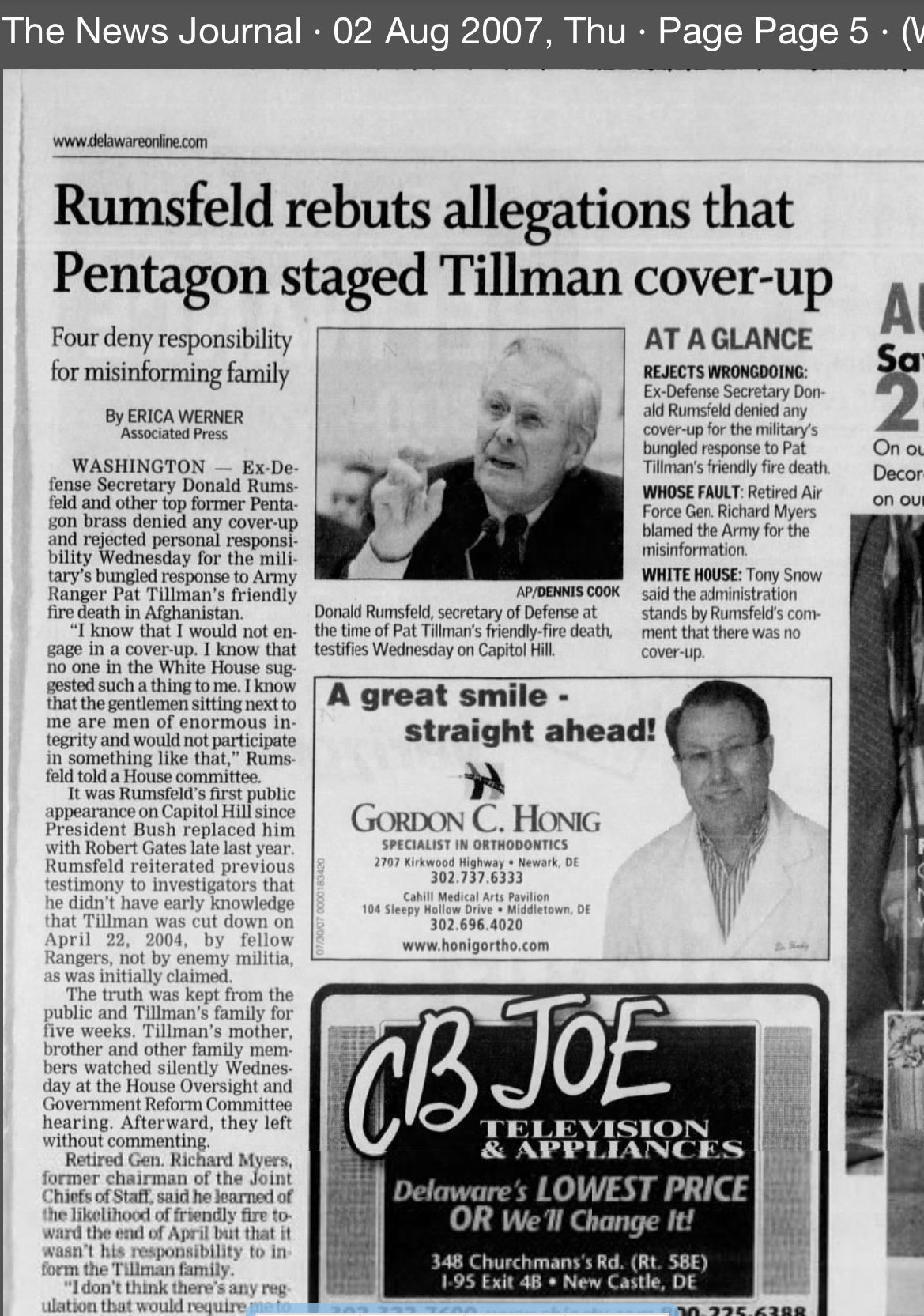 Richard Tillman Death