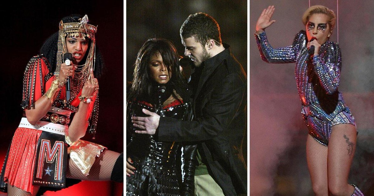 Newsweek on Twitter: "8 seriously wild Super Bowl halftime moments from nipplegate to Lady Gaga ...
