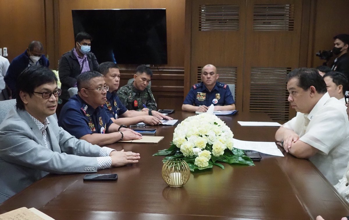 ATM: House Speaker Martin G. Romualdez meets DILG Sec. Benhur Abalos ...