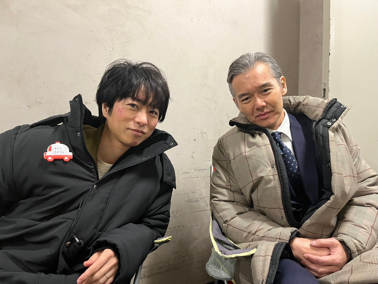 大病院占拠【公式】最終回ご視聴ありがとうございました🙇‍♀️ On Twitter 7話のオフショット ／ 武蔵と本部長！！ 待機中も