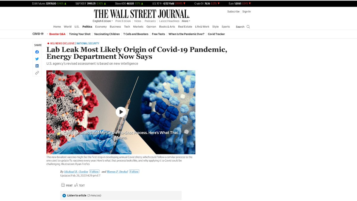 US Dept. of Energy: Wuhan Lab Leak Now Thinkable | The Most ... US Dept. of Energy: Wuhan Lab Leak Now Thinkable | The Most ...