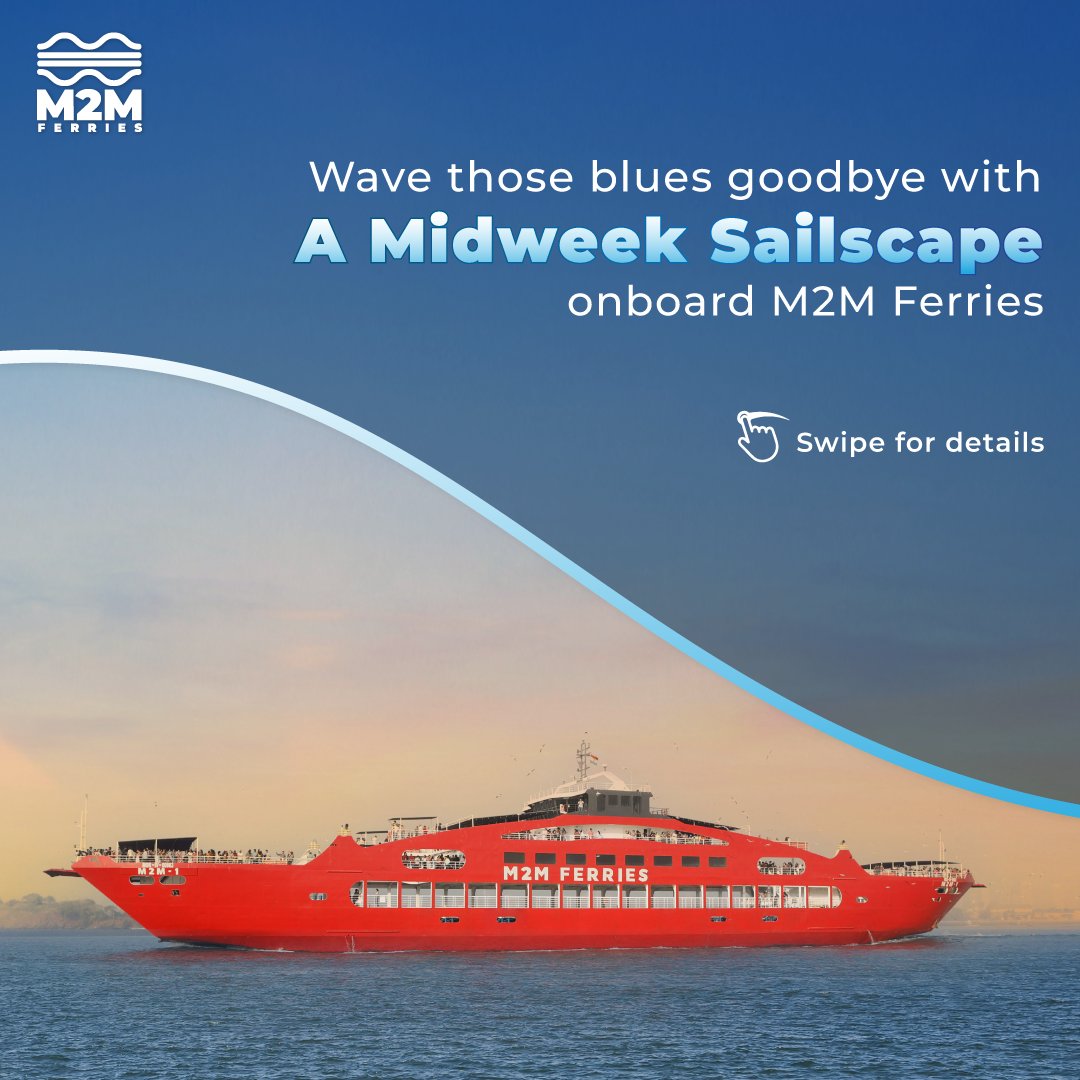 M2M Ferries on Twitter: "Down with a case of the Monday blues? All you need is a healthy dose of ...