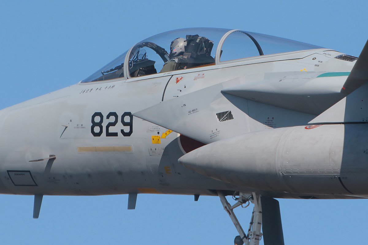 KEIGO on Twitter: "2/27 F-2B(101) 随伴F-15J(829) 1st⬇️ (101) ︎AAM3×2 AAM5×2 AAM4×4 フル装、そして初829を撮影に ...