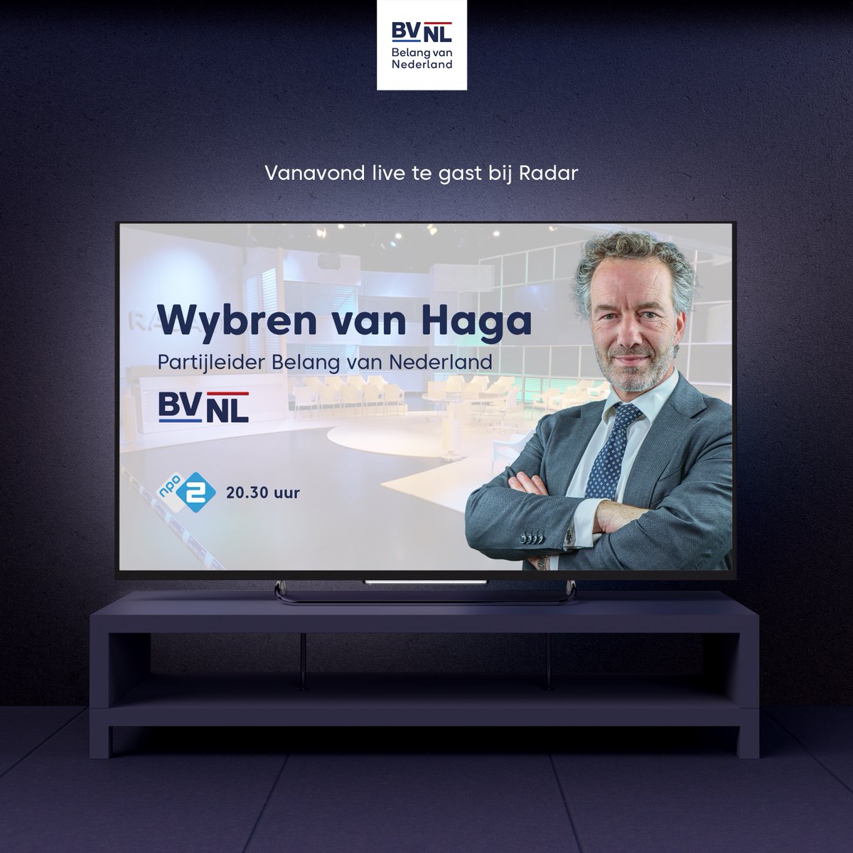 John van Veen on Twitter: "RT @BVNLNederland: Vanavond is partijleider @WybrenvanHaga te gast ...