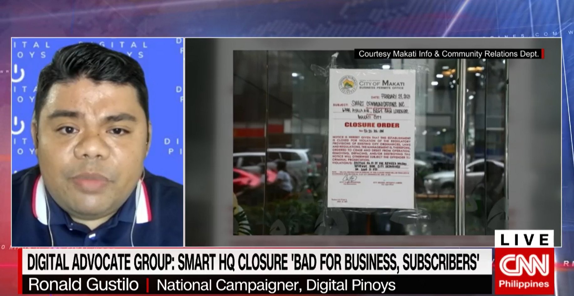 CNN Philippines on Twitter: "Digital Pinoys National Campaigner Ronald Gustilo says franchise ...