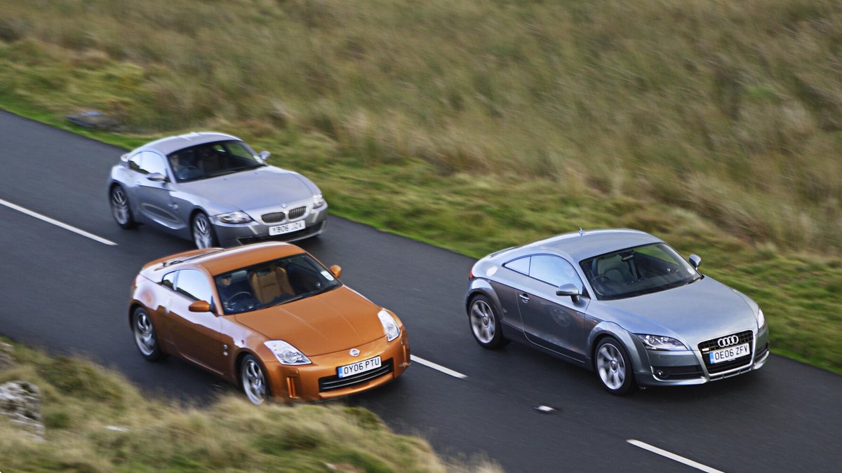 Top Gear on Twitter: "From the archives: Audi TT vs BMW Z4 Coupe vs Nissan 350Z GT. A throwback ...