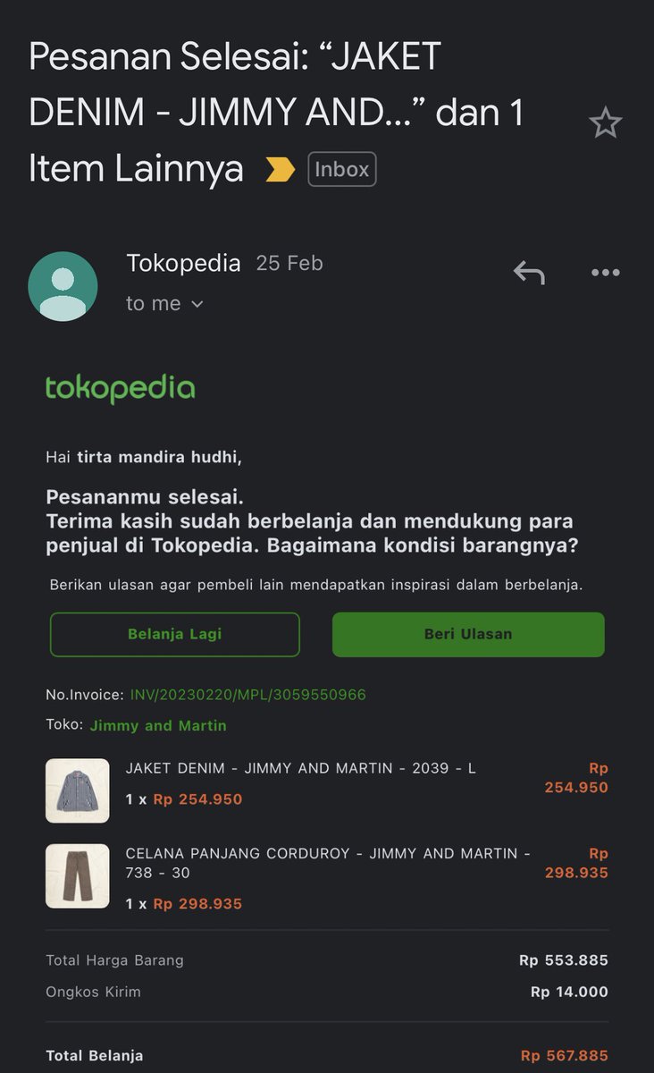TIRTA on Twitter: "Ke depannya saya mungkin akan beli beberapa celana ...