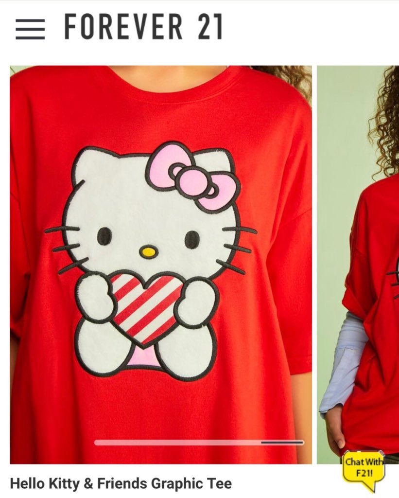 forever 21 hello kitty & friends tee 🎀 𝐽𝐽 @official_jensoo
