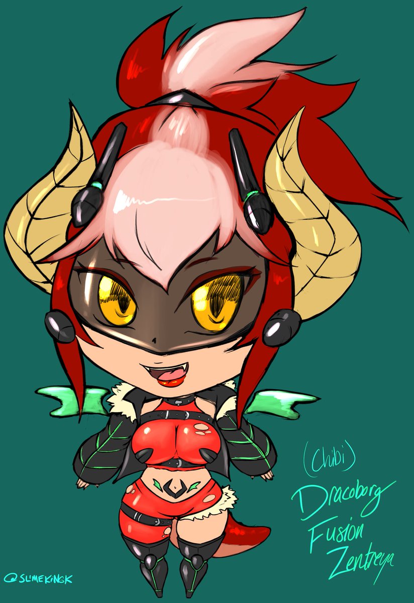 Zentreya ⚡VSHOJO on Twitter: "RT @SlimeKingK: @zentreya Chibi Fusion of Cyborg and Dragon Zen."