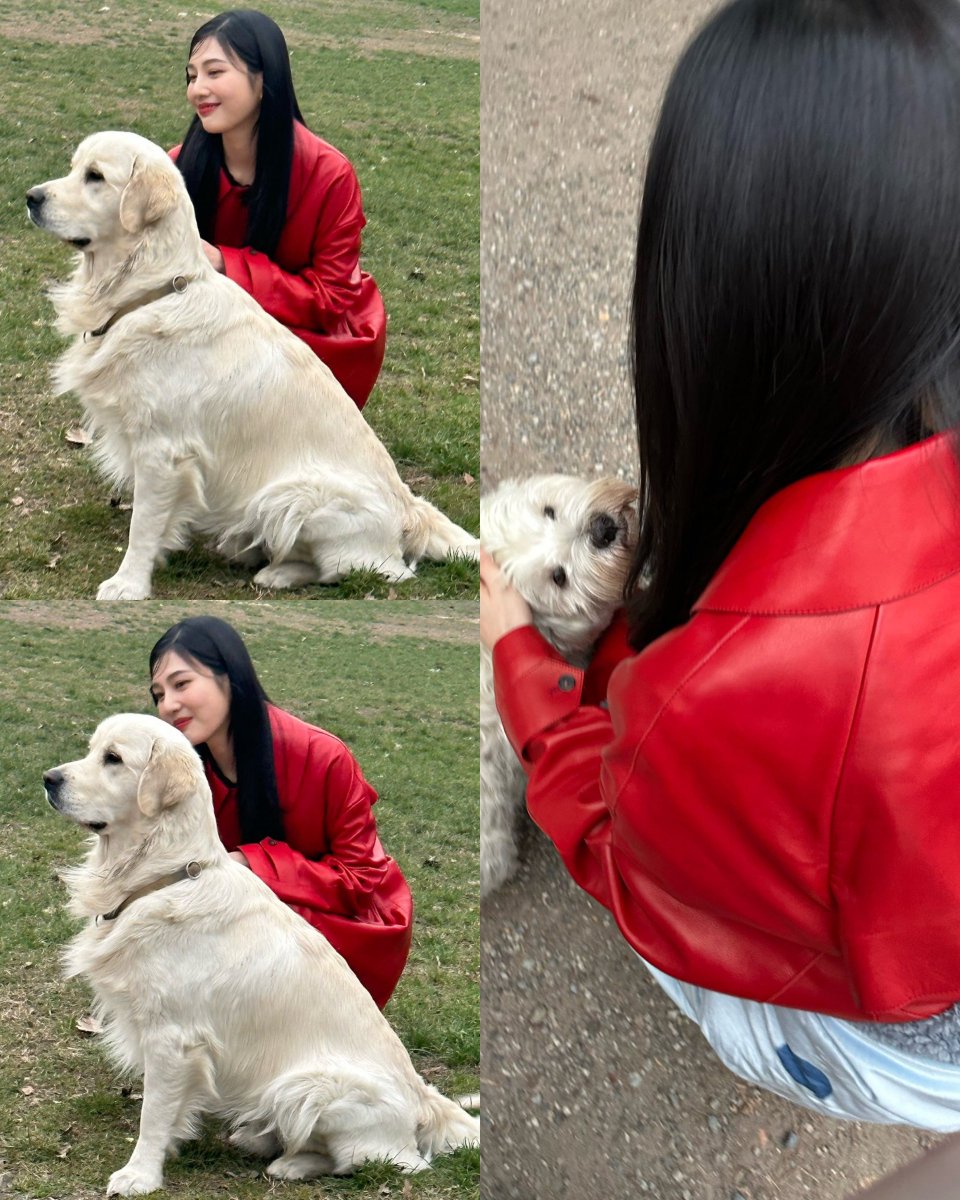 her love for dogs ️ joy @joypics