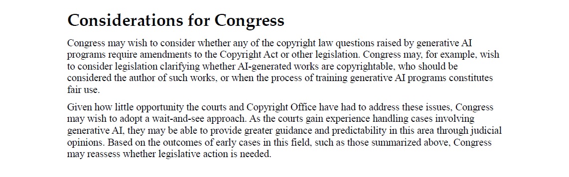 OGAWA, Tadashi on Twitter: "=> "Generative Artificial Intelligence and Copyright Law", CRS, Feb ...