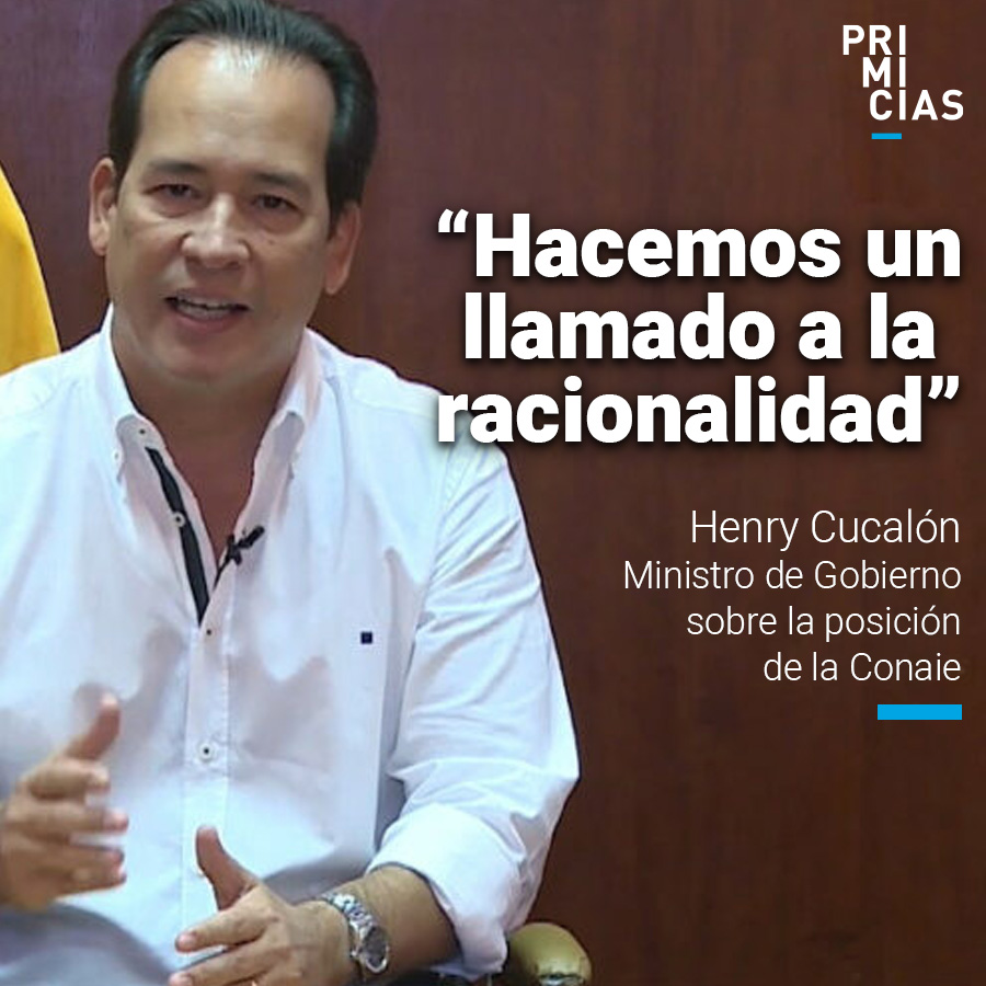Primicias On Twitter El Ministro De Gobierno Henry Cucalón Rechazó