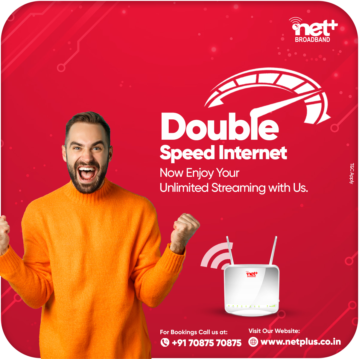 Netplus Broadband on Twitter: "Enjoy your Unlimited Streaming with Netplus Broadband Book your ...