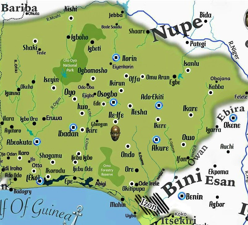 Yoruba Religion Map