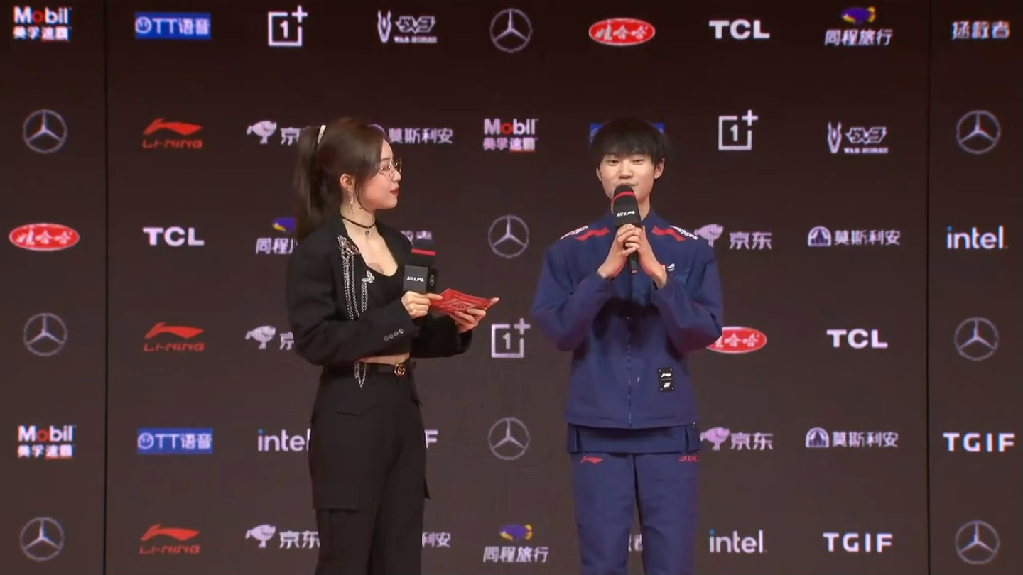 LPL on Twitter: "Knight at the post match interview with @YushuangLOL "I saw 369 was building ...