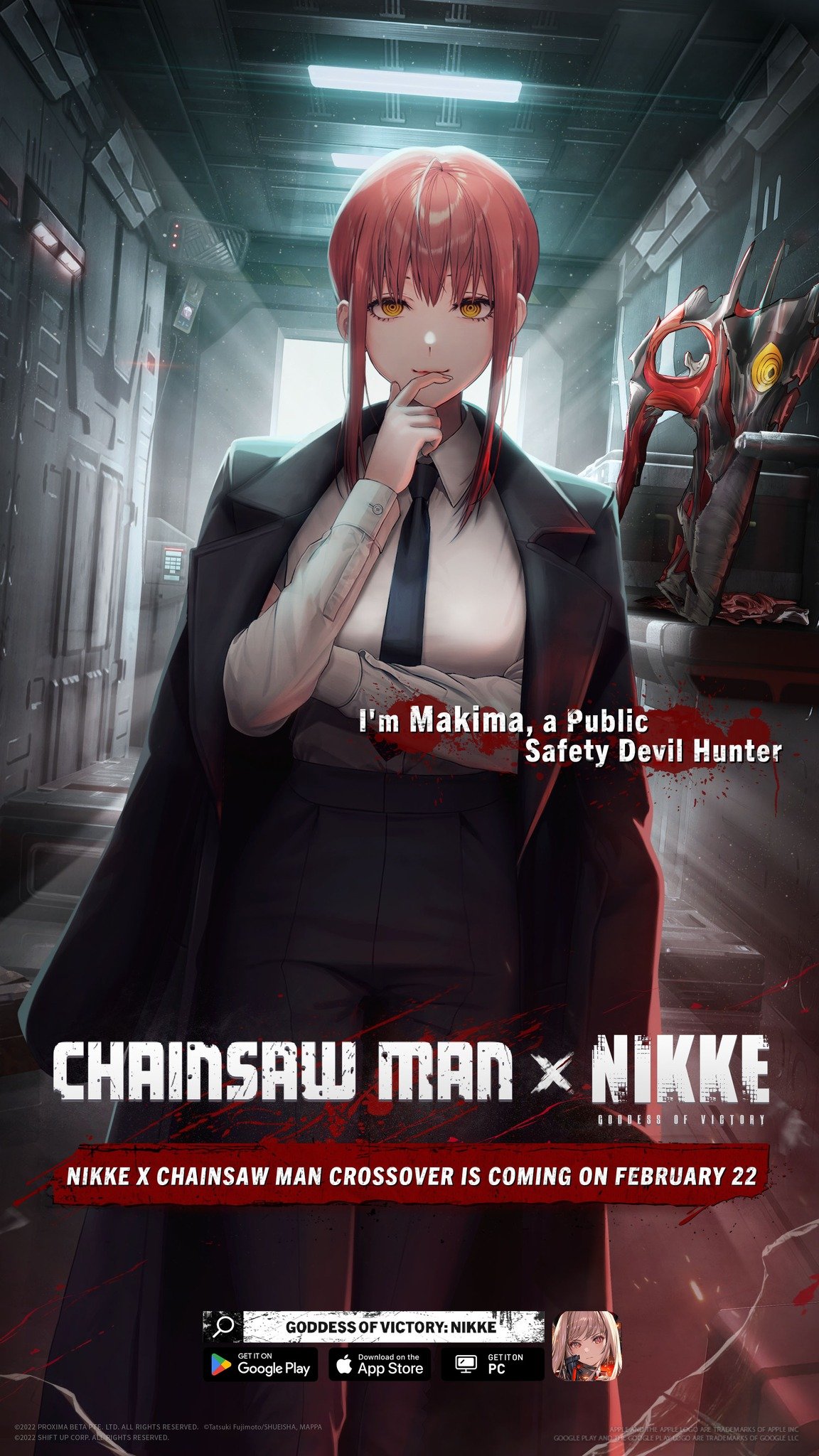 DevilTakoyaki on Twitter: "#NIKKE Welp, it looks like Makima's coat will be removed in future ...