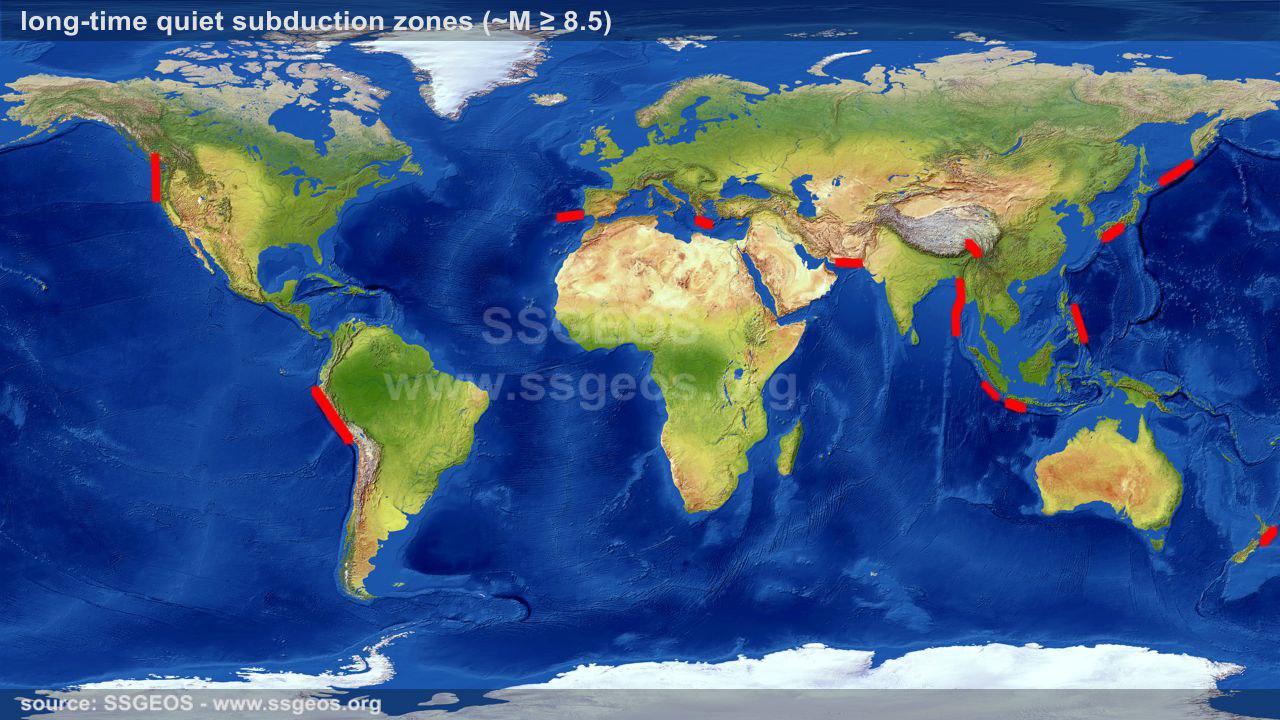 Subduction Zone Map