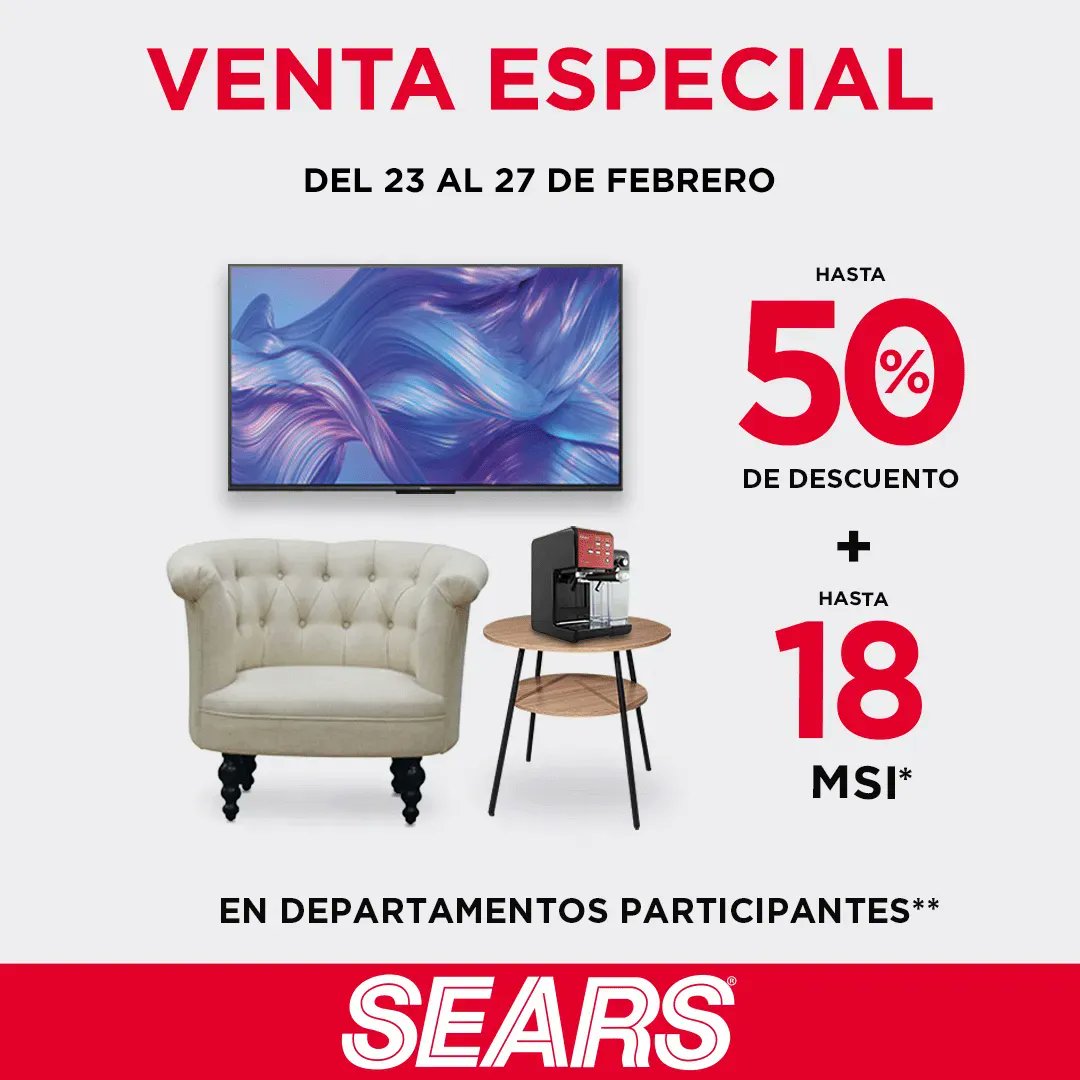 Sears México on Twitter: " 👉http://sears.com.mx ¡Encuentra los mejores descuentos en nuestra ...