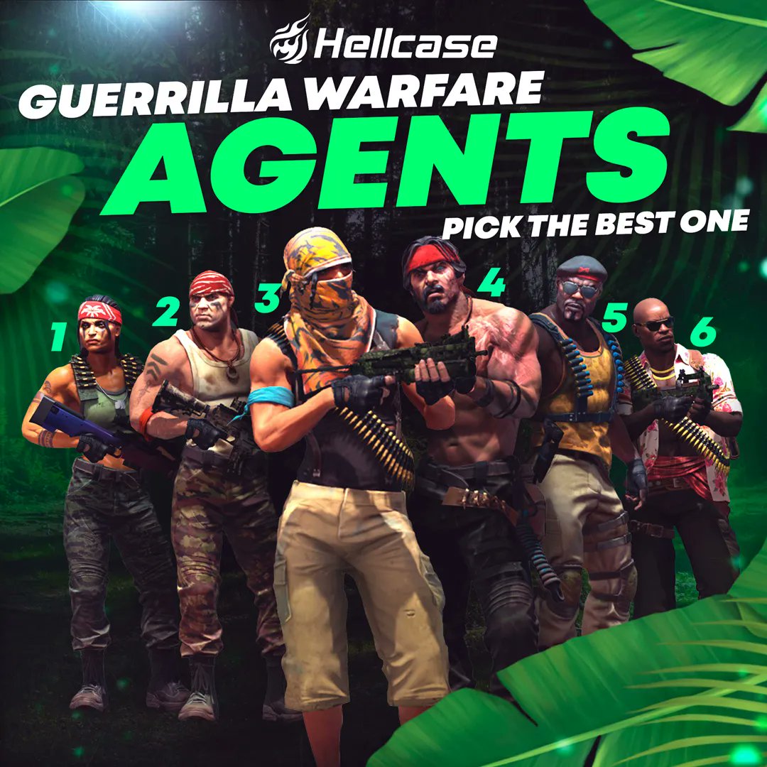 Hellcase 🔥 on Twitter: "Here’s a selection of the Guerrilla Warfare agents 💪 Which one would you ...