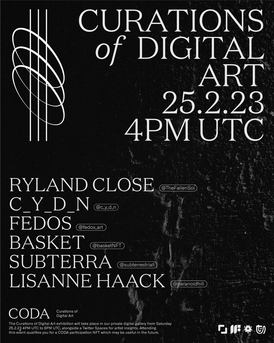 Spatial on Twitter: "RT @formfunction: We're super excited to celebrate @CODA_Exhibition's 4th ...