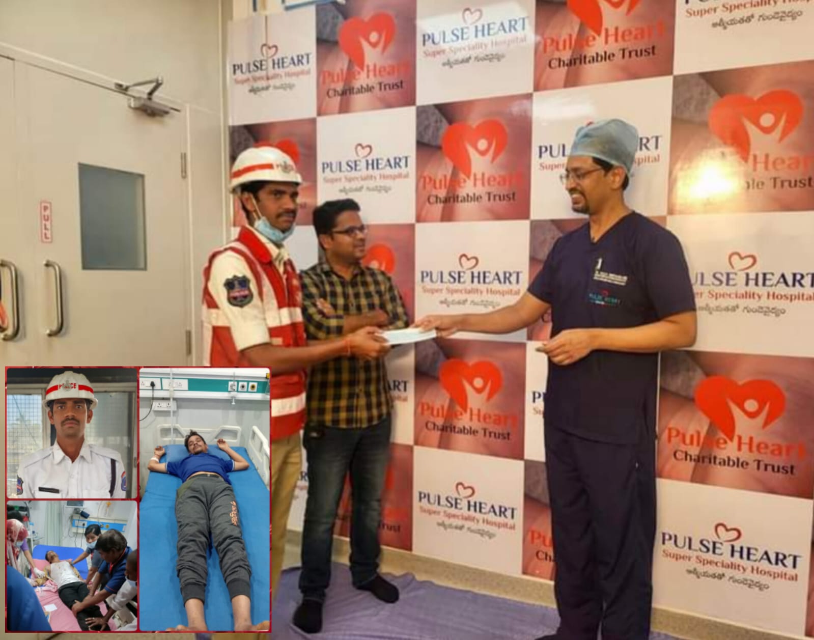 Azmath Jaffery on Twitter: "Pulse heart Charitable trust presented a cheque of ₹ 25000 thousand ...