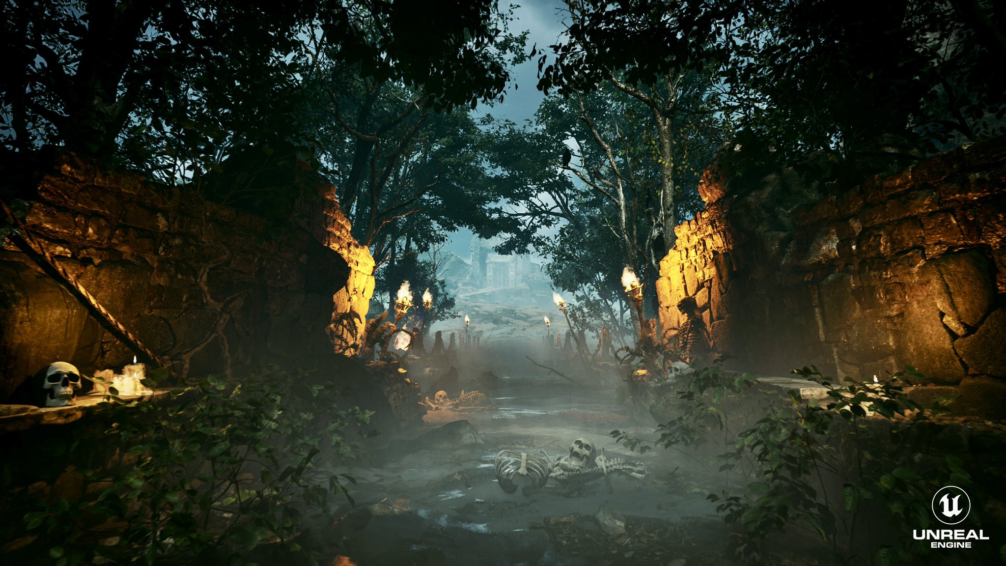 Pasquale Scionti on Twitter: "Wip inspired by Dark Souls created volumetric ground fog Niagara ...