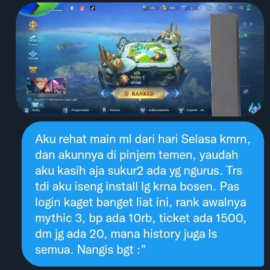 MLBB Menfess on Twitter: "Ml!"