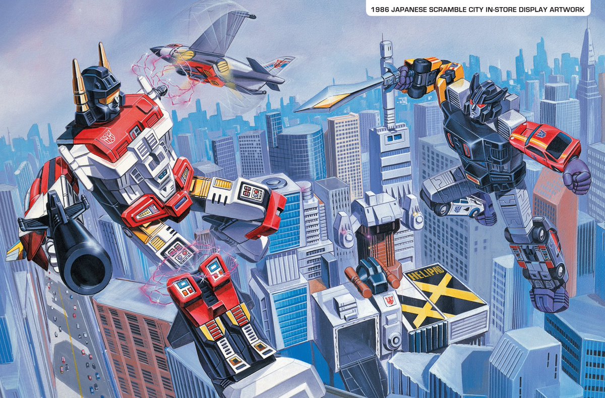 Into The HasbrOmniverse! on Twitter: "The Transformers Gallery - Scramble City Artwork 1986 ...