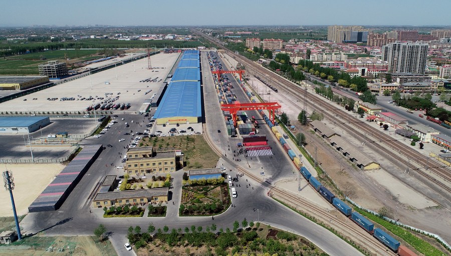 The city of Langfang in north China's Hebei Province saw its first ...
