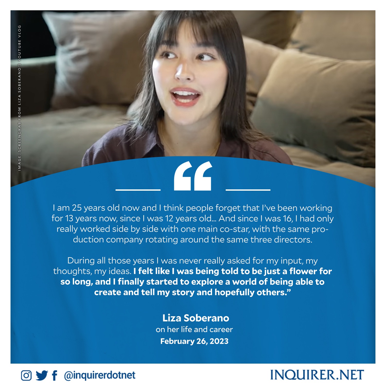 Inquirer on Twitter: "‘I FELT LIKE I WAS BEING TOLD TO BE JUST A FLOWER FOR SO LONG’ Liza ...