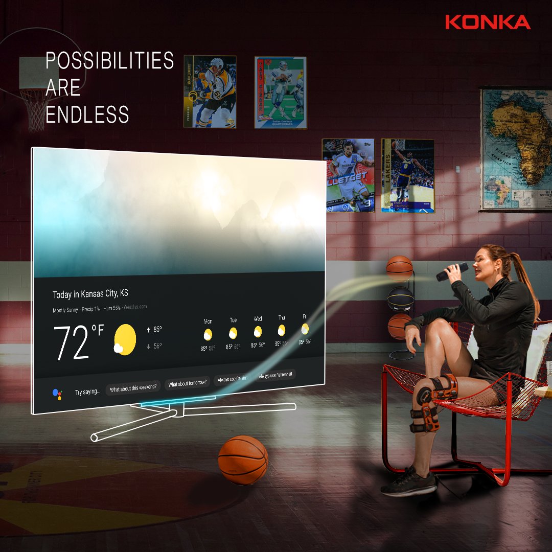 KONKA on Twitter: "With just a voice command, you can access your favorite content and make the ...