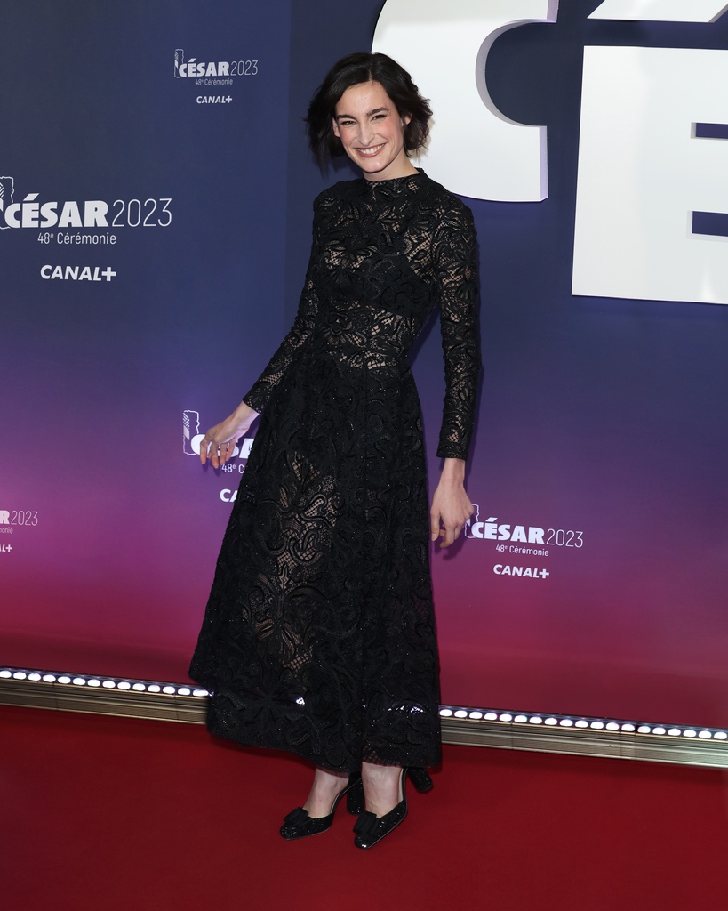 Nine d'Urso attended the 48th @Les_Cesar Awards in a sheer black dress ...