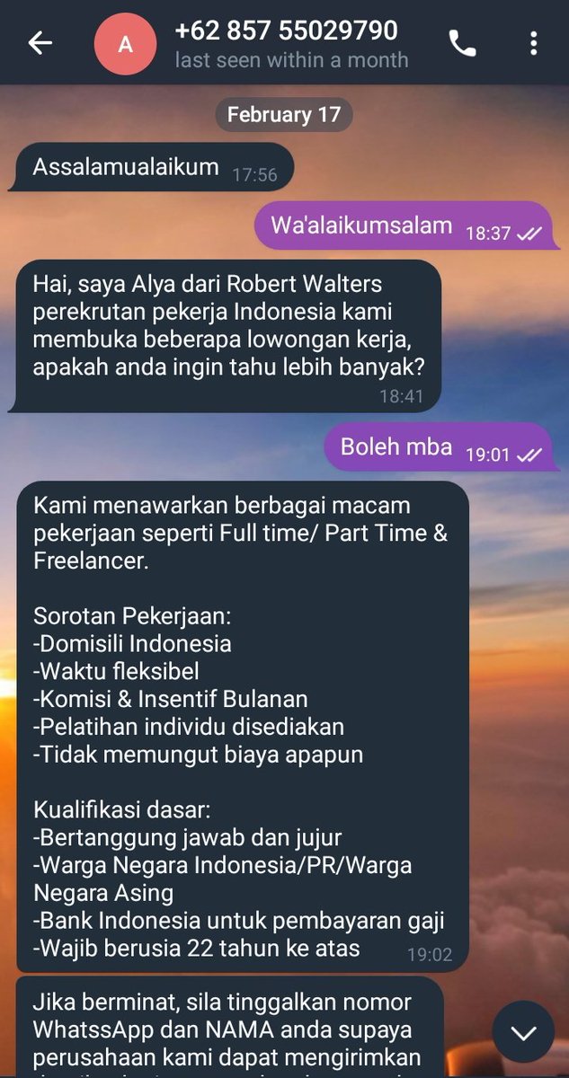 BACA RULES (s.id/worksfess) on Twitter: "Ini penipu ya work! Aku udah join grup mereka, tapi ...