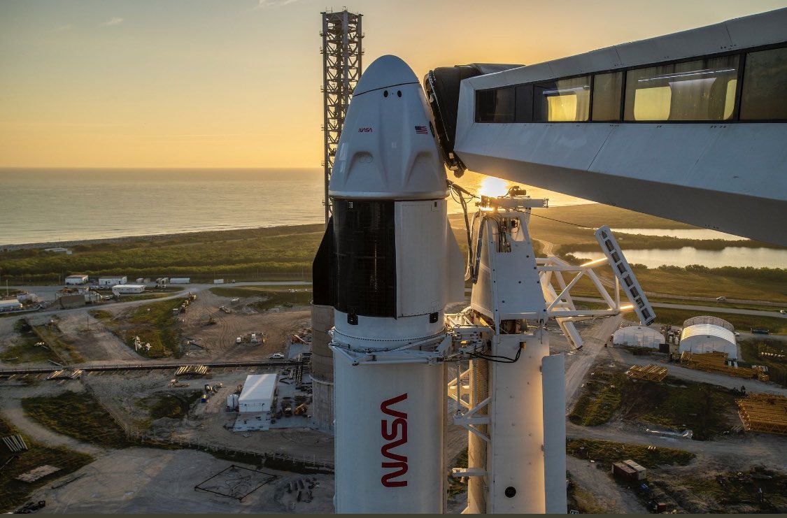 Javier Serrano on Twitter: "#SpaceX y la #NASA lanzan mañana lunes 27 de febrero #Falcon9 ...