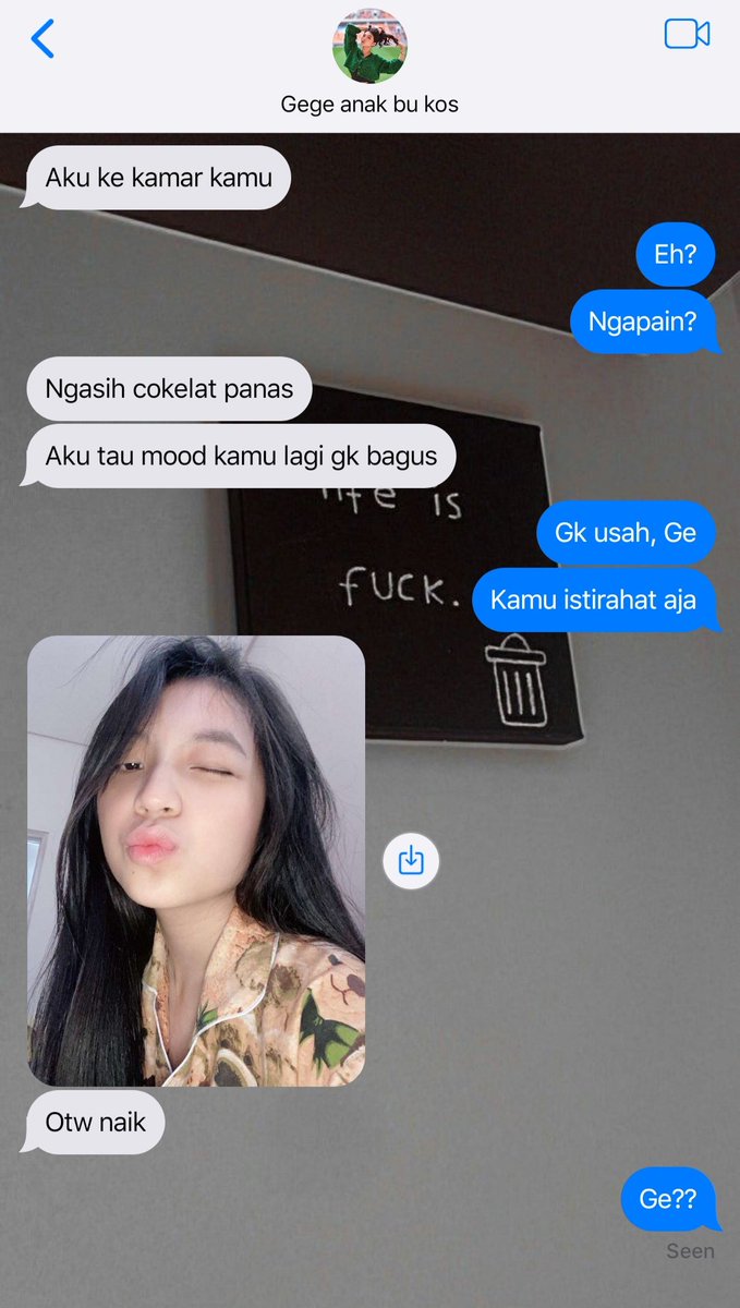 fia on Twitter: "460. Otw tapi masih sempet pap muka imoet"