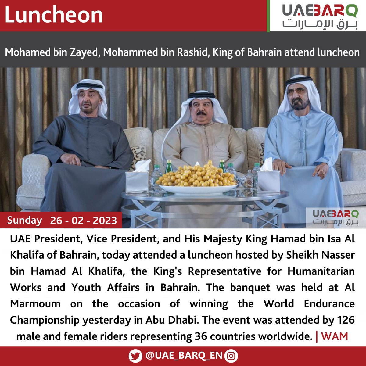 Uae Barq On Twitter Mohamedbinzayed Mohammedbinrashid King Of