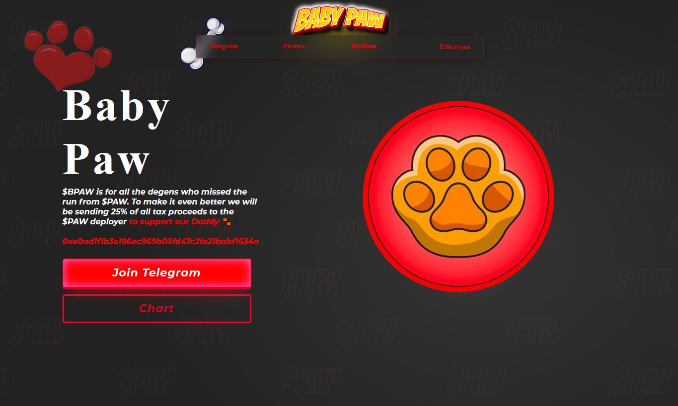 Baby Paw - $BPAW (@BabyPawToken) / Twitter