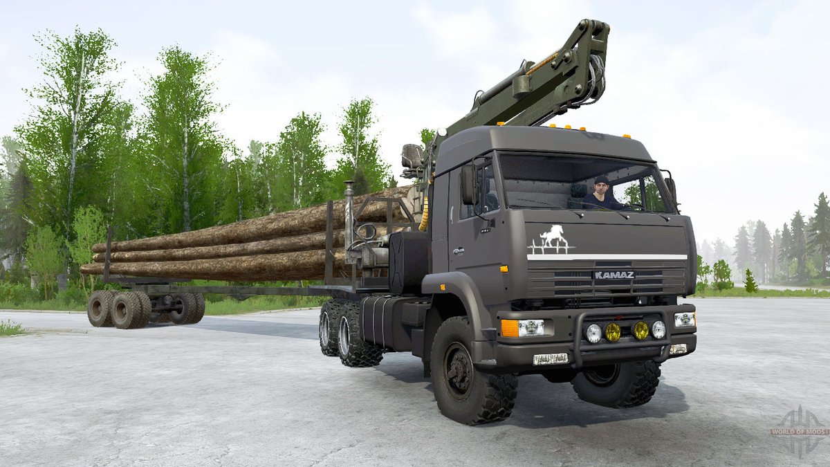 WorldOfMods.com on Twitter: "КамАЗ-65225 6x6 для Spintires MudRunner https://worldofmods.ru ...