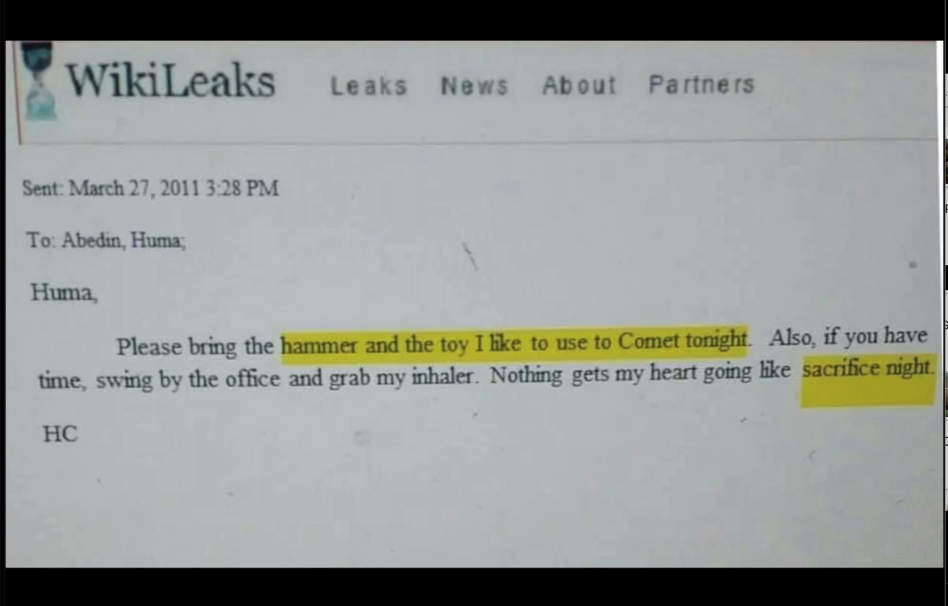 Gina Macina 🇨🇦 on Twitter: "🚩Who didn't luv when Wikileaks dumped thousands of Hillary's emails ...