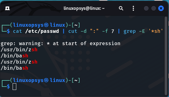 Linuxopsys On Twitter Here Is A Quick Example Lets Say We Want To Display All The User