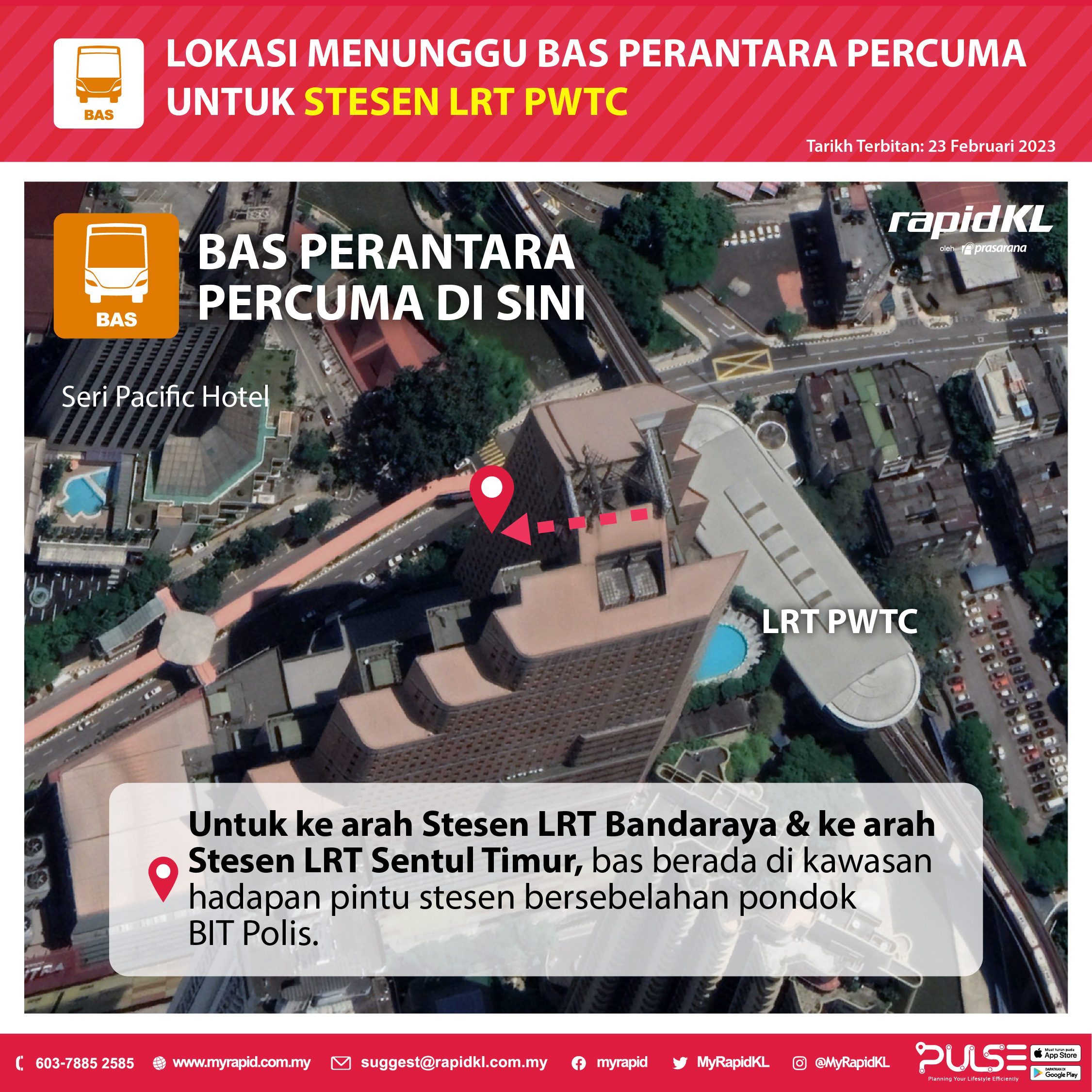 MyRapid 03-78852585 on Twitter: "Perkhidmatan Bas Perantara Percuma LRT 11 disediakan dari LRT ...