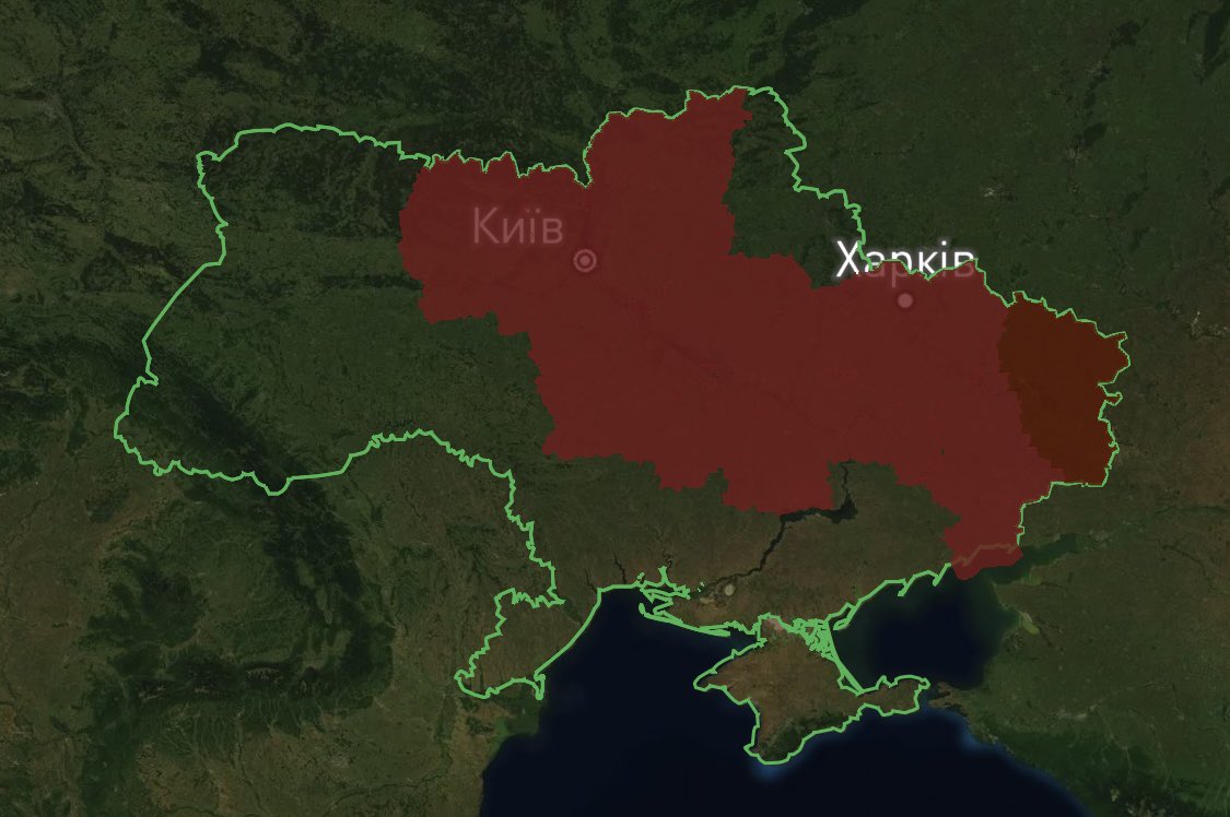 Ukraine Front Lines On Twitter Meantime Air Raid Sirens Are Audible