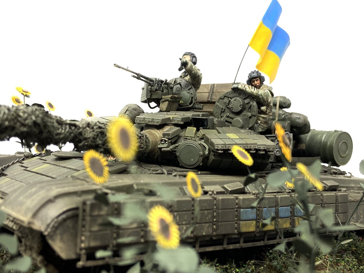 The Scale Model Hangar on Twitter: "Ukraine T-64BV 1/35 vignette ️🇺🇦"