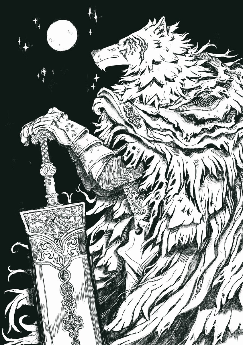 「half-wolf blaidd, happy elden ring day to those who celebrat」moro, now ...