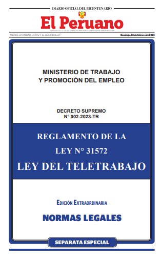 Ministerio de Trabajo on Twitter: "📰 En Edición Extraordinaria de las Normas Legales del ...