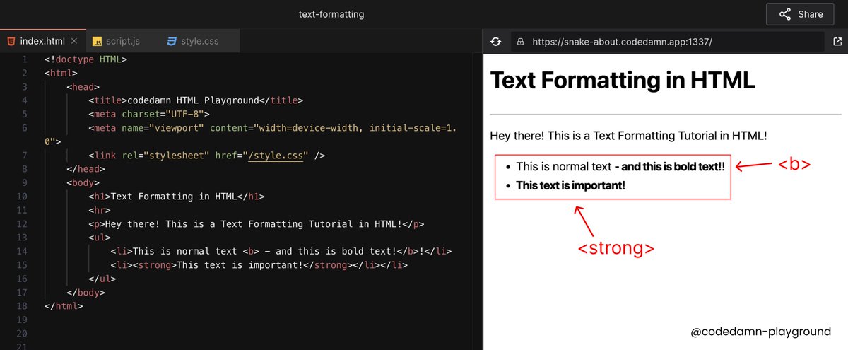HTML Text Formatting Made Easy. A Beginner's Guide📕 Thread: - Thread ...