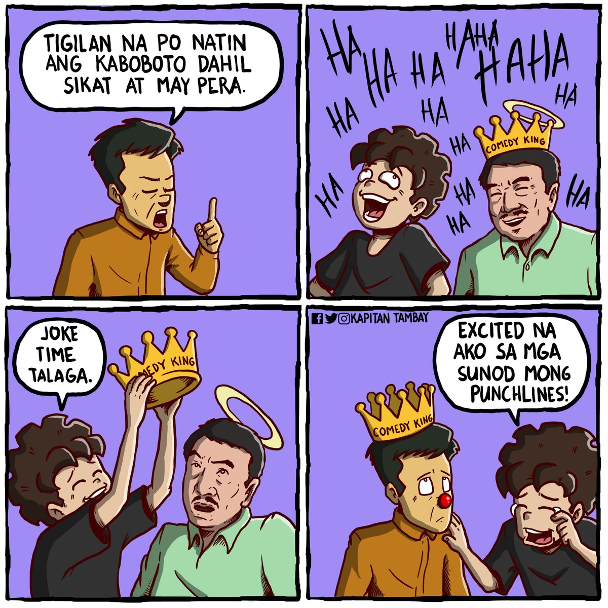 「KOMEDYA Book 1 and Prints: https://t.co」|Kapitan Tambayの漫画
