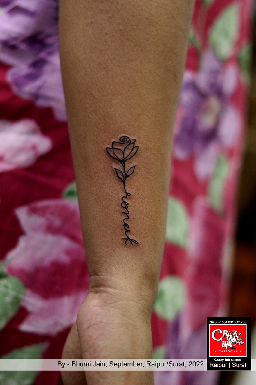 Rose Tattoo Designs With Names