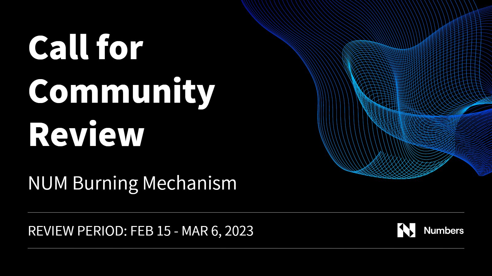 Numbers Protocol on Twitter: "📣Call for Community Review 📌Topic: NUM Burning Mechanism ⏰2023/2 ...