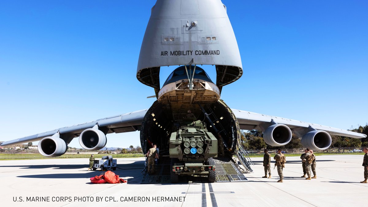 Lockheed Martin on Twitter: "C-5 + HIMARS = 💪 U.S. Marines maneuver a HIMARS onto a C-5 Galaxy ...